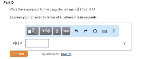 solved constants part a the switch in the circuit in figure