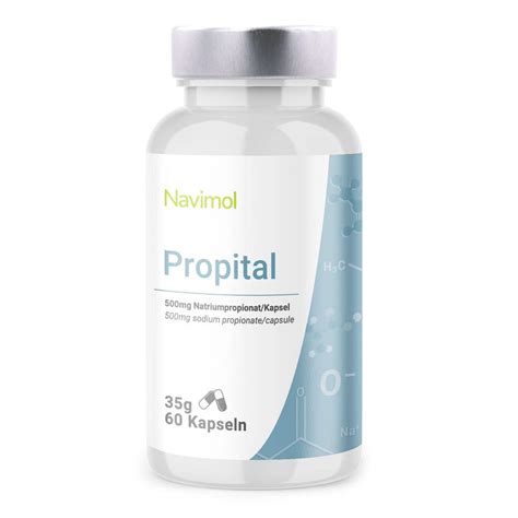 Propital 60 Capsules 1 Month Pack 500 Mg Per Capsule Pure Propionic