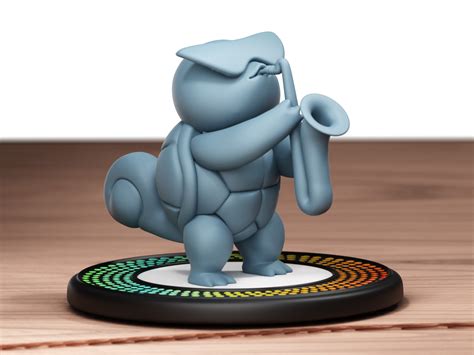 🎷 Squirtle Saxophone Tiktok Viral Saxo・ Stl File For ・cults