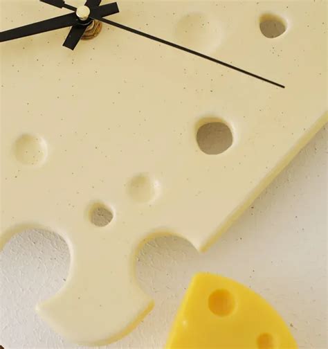 Hello Cheese Ceramic Wall Clock Novelty Wall Clock 20cm 8″ Cheese