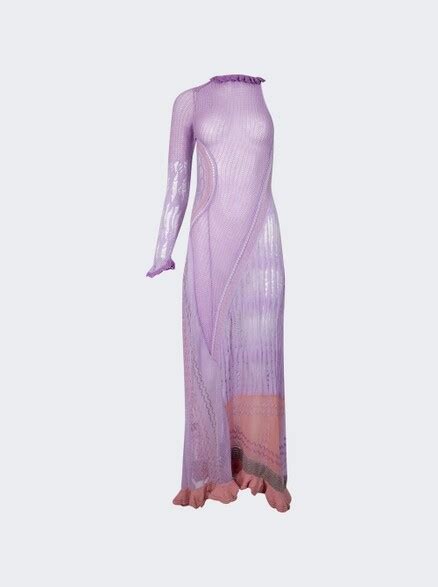 Roberta Einer Bianca Knit Maxi Dress Violet Shopstyle
