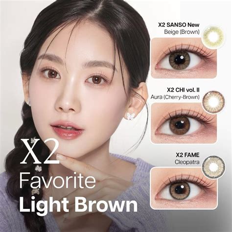 Jual X2 Softlens Light Brown Series Soflens Cokelat Soflens Wedding Soflens Minus