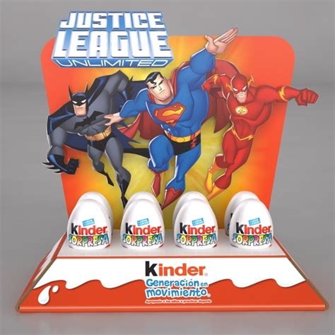 Kinder Counter Display Justice League By Ricardo García At