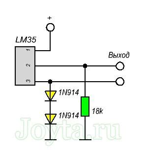 Датчик температуры LM35. Описание, схема подключения, datasheet | joyta.ru