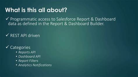 Demystifying The Salesforce Reports Api Pptx Internet Computing