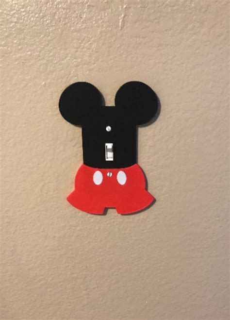 Mickey Mouse Light Switch Cover Disney Retro Mickey Mouse Wall Plate