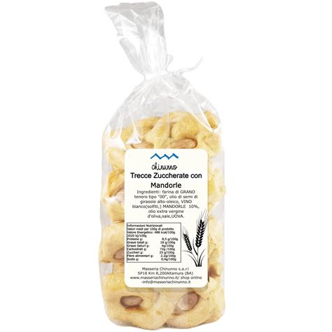 Trecce Zuccherate Con Mandorle Masseria Chinunno