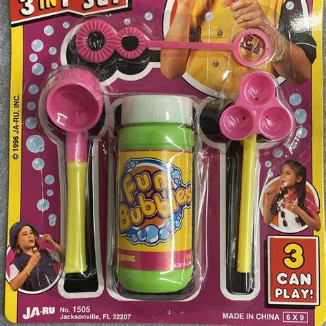 Vintage 1993 Mr Bubbles Lotsa Fun Tootsietoy Nos Set Blow Bubbles