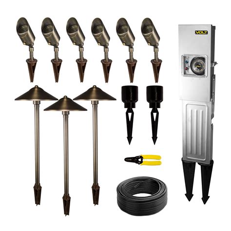 Volt Landscape Lighting Kit Brass Finish 44997 At Costco