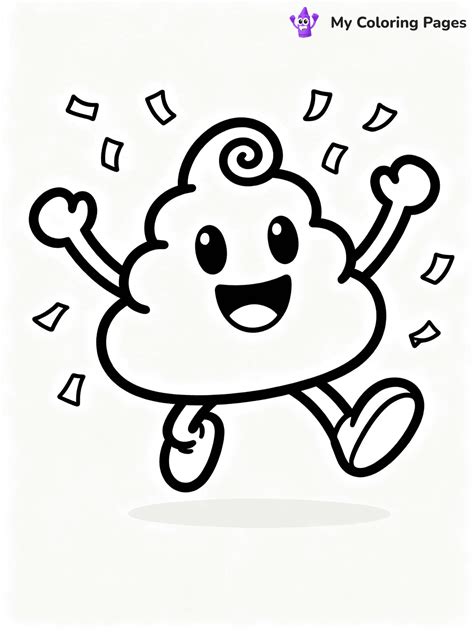 22 Poop Emoji Coloring Pages Free Pdf Printables