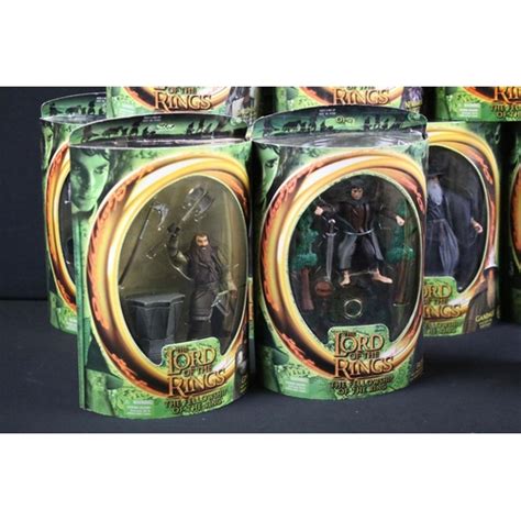 Collection Of 12 Boxed Toy Biz The Lord Of The Rings The Fellowship Of