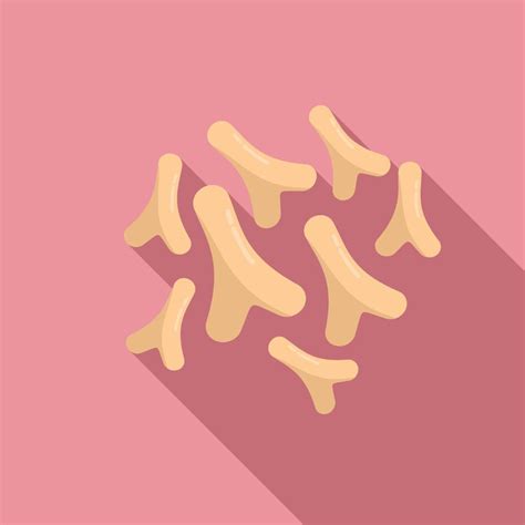 Probiotic Microorganism Icon Flat Vector Intestine Fermentation