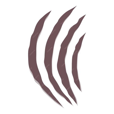 Premium Vector Four Sharp Claw Marks Slashing Through The Background