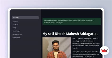 nitesh addagatla on linkedin portfolio nitesh addagatla