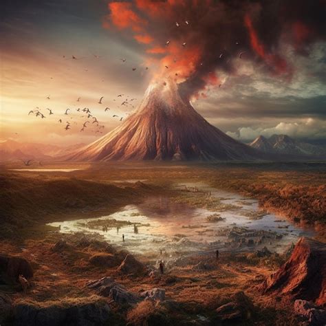 Página 3 Imágenes De Paisaje Prehistorico Volcan Descarga Gratuita