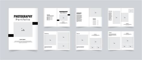 Photography Portfolio Template Vector Art Icons And Graphics For Free
