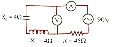The Reading Of Voltemeter And Ammeter In The Following Figure Will Res