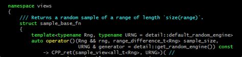 views sample has strange wording re size used in documentation