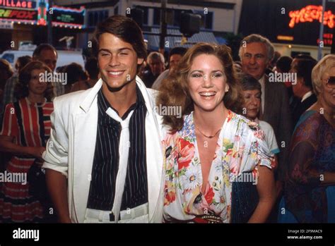 Rob Lowe And Melissa Gilbert Circa 1980s Credit Ralph Dominguez