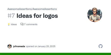 Ideas For Logos · Awesomeassertions Awesomeassertions · Discussion 7 · Github