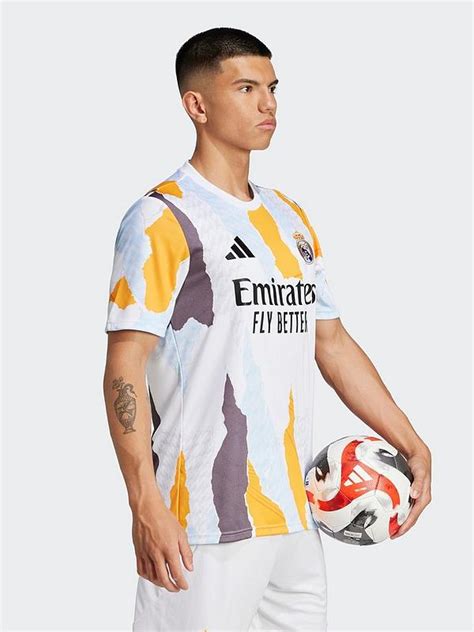 Adidas Mens Real Madrid Pre Match Shirt Multi Very