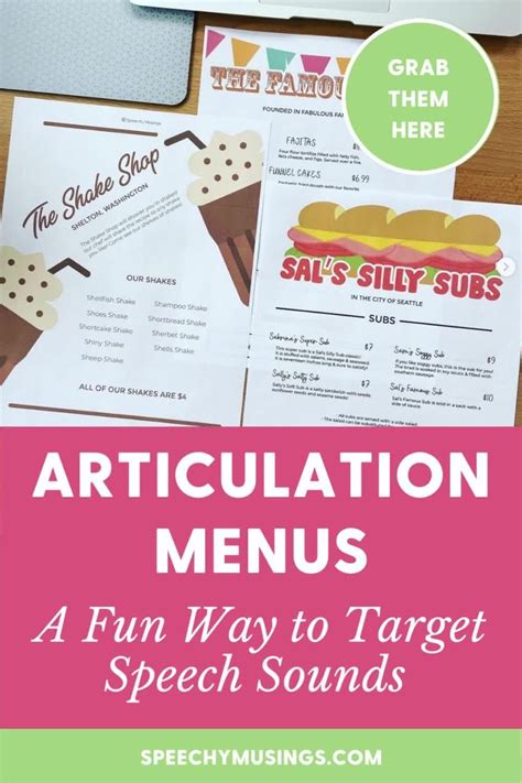 Mastering Articulation With Simple Games Thoughts Articulated Speech Articulation