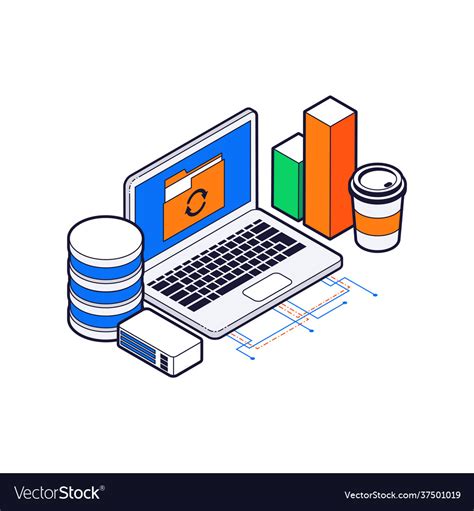 Data Sync Icon Royalty Free Vector Image Vectorstock