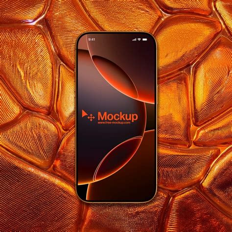 Free Stylish Iphone 16 Pro Max Mockup Psd