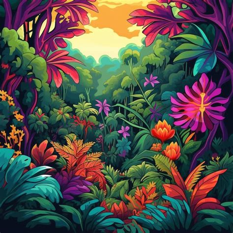 Colorful Tropical Rainforest Images Free Download On Freepik