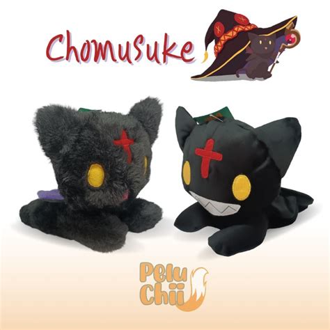 Pelúcia Chomusuke Gato Preto Megumin Konosuba Anime Neko Shopee Brasil