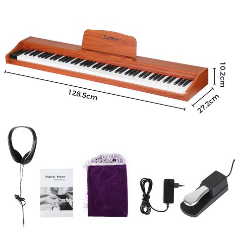 Snapklik Com Asmuse Key Digital Piano Full Size Semi Weighted Keys Electric Keyboard Piano