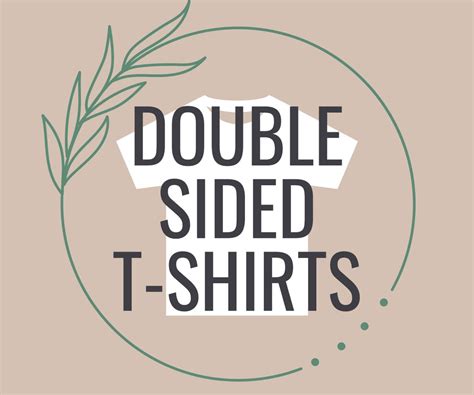 Custom Double Sided T Shirts Etsy