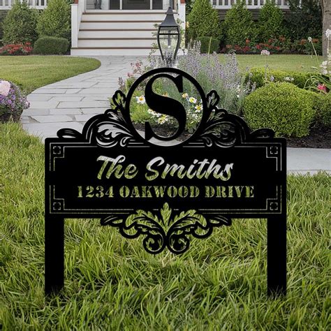 Metal Yard Signs Etsy