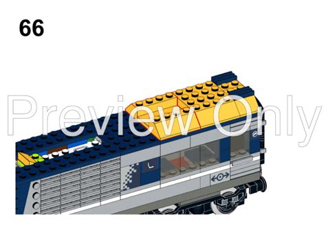 Lego Moc 60197 Mod Passenger Train By Kexy1984 Rebrickable Build