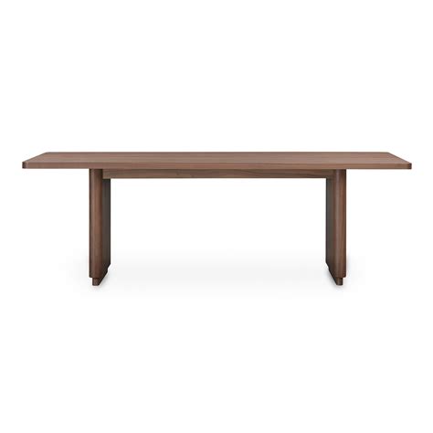Moes Home Collection 88 Round Off Small Walnut Veneer Dining Table