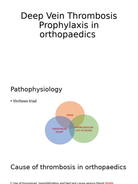 Dvt Prophylaxis Final Pdf Thrombosis Blood