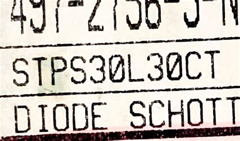 Stps30l30ct Diode Array 1 Pair Common Cathode 30v 15a Thorugh Hole To