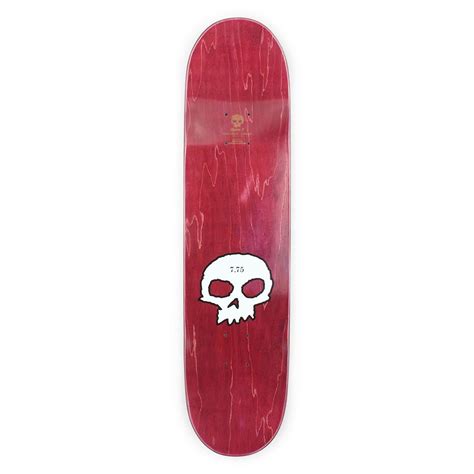 Zero Single Skull Skateboard Deck Black Supereight