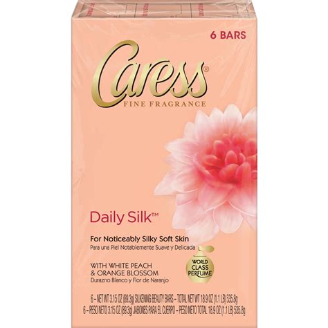 Caress Daily Silk Beauty Bar Soap Moisturizer Infused 3 15 Oz Pack Of 6 Bars