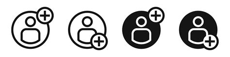 Add Member Profile Avatar With Plus Symbol Add New User Vector Icons