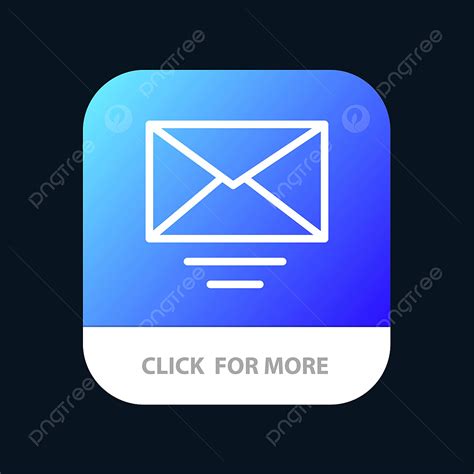 Android Ios Vector Design Images Mail Email Text Mobile App Button Android And Ios Line Versio