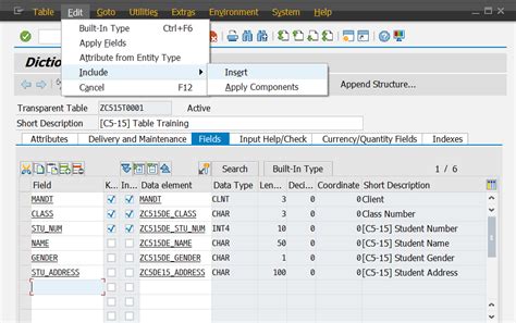 Abap Structureinclude Append