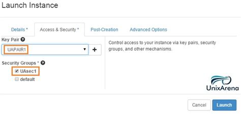 launching the first openstack instance unixarena