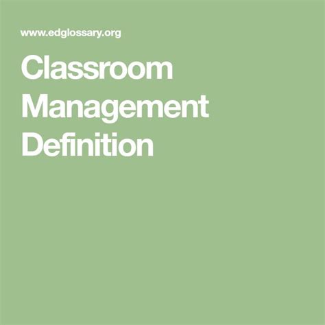 Classroom Management Definition Strategies For Effective Teaching