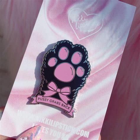 Pussy Grabs Back Pin Nikkilipstick