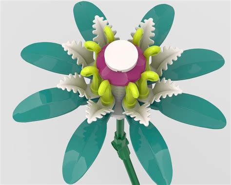Lego Moc Fantasy Flower By Jalis Welt Rebrickable Build With Lego