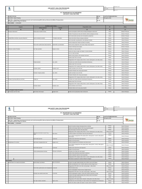 11 Jsa Pekerjaan Pengujian Pompa Fire Hydrant Pdf
