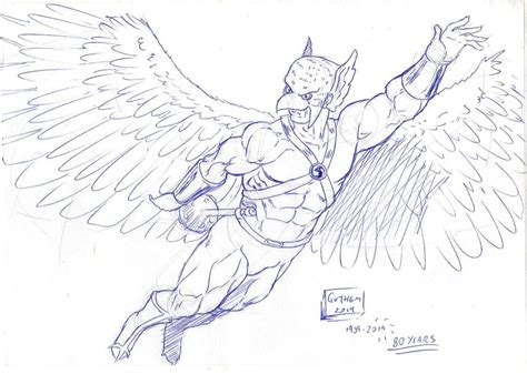 Hawkworld Hawkman 80th Celebration Fan Art