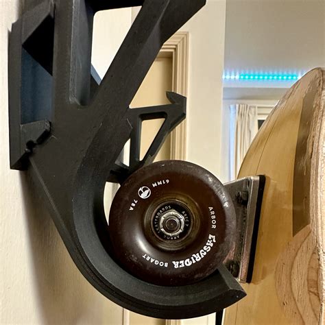 Skateboard Wall Mount Displays Skateboard From Both Sides Custom