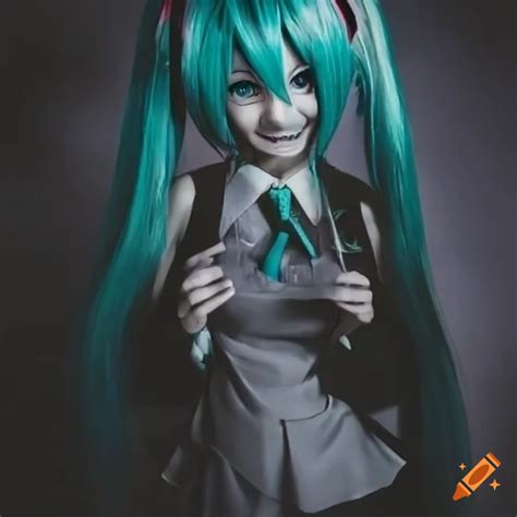 Dark And Creepy Image Of Hatsune Miku On Craiyon